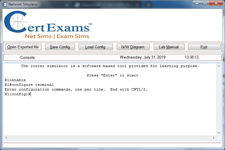 Cert-Ex™ Network Simulator with Designer for CCENTDownload