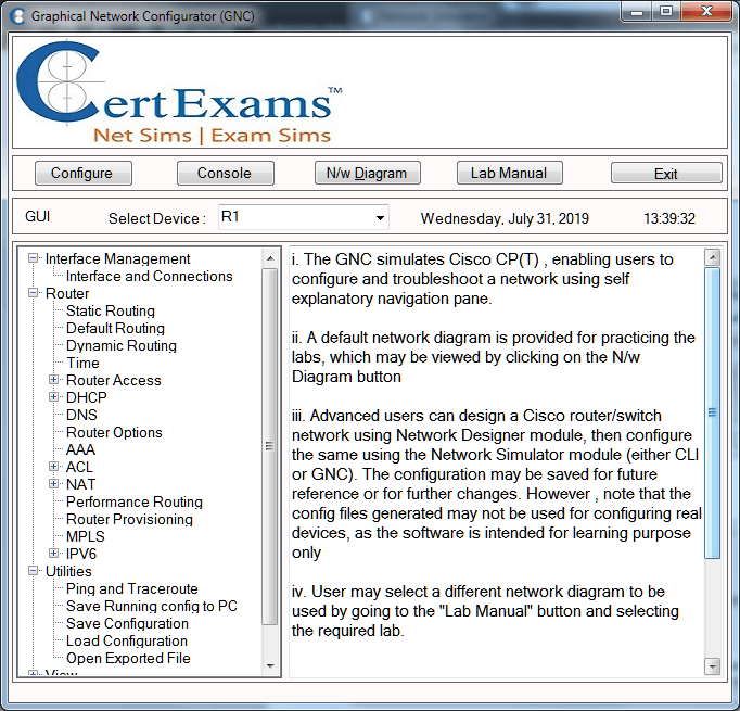 Cert-Ex™ Network Simulator with Designer for CCENTDownload