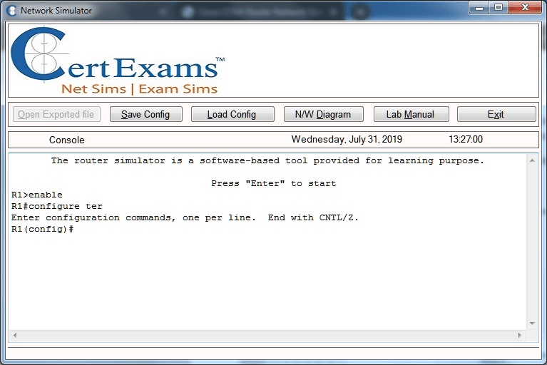 Cert-Ex™ Network Simulator for CCNA Download Cert-Ex™ Network Simulator for CCNA Download