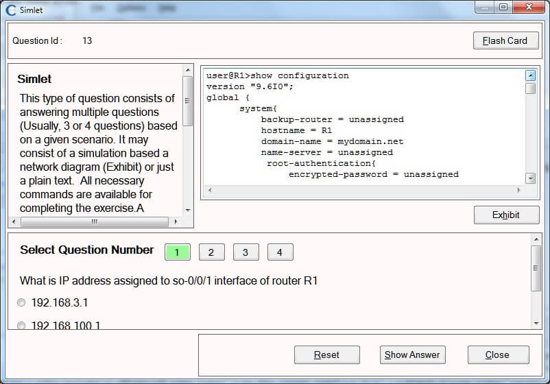Cert-Ex™ Network Simulator w/ Designer and Exam Simulator for Juniper JNCIA Download